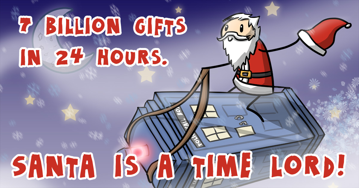 Santa Is a Time Lord! - a Rock Paper Cynic comic