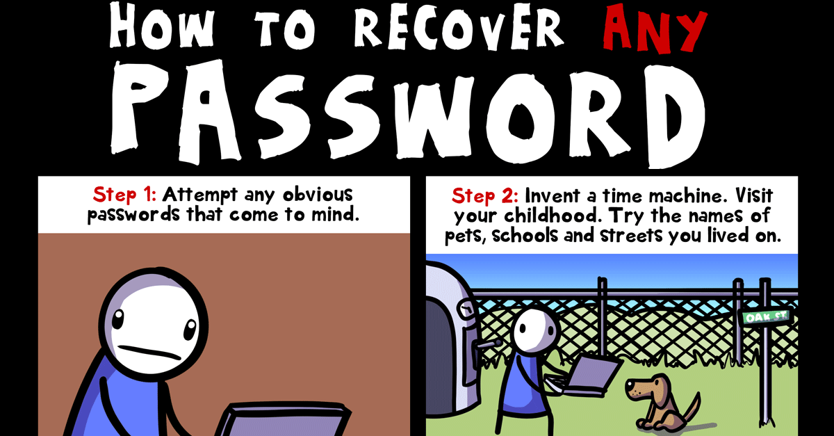 How to recover ANY password - a Rock Paper Cynic comic